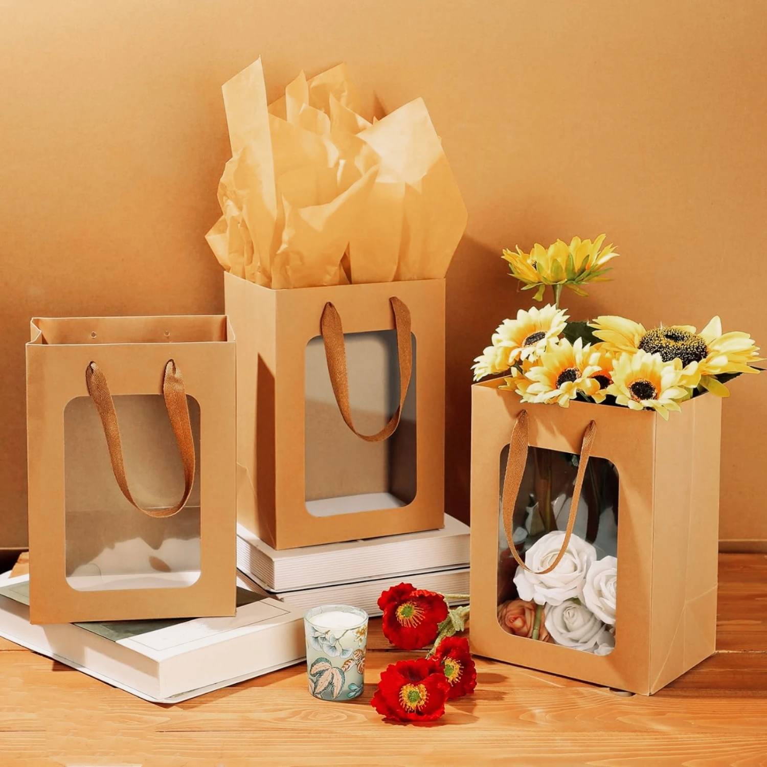 Customizable Gift Bag with Transparent Window - GK Paper Bag