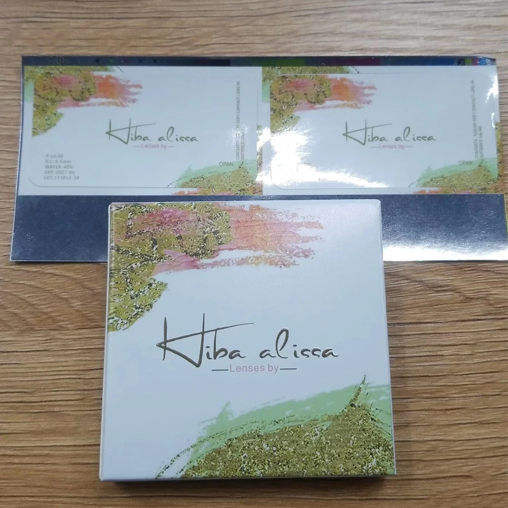 Contact Lenses Logo Carton Packaging Custom Practical Colored Contact ...