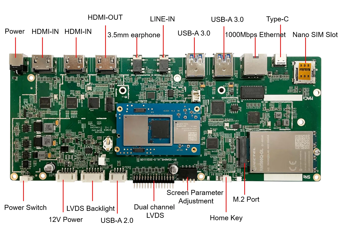 Quectel SA800U-WF Module 5G AI Development Boards for Live Streaming ...