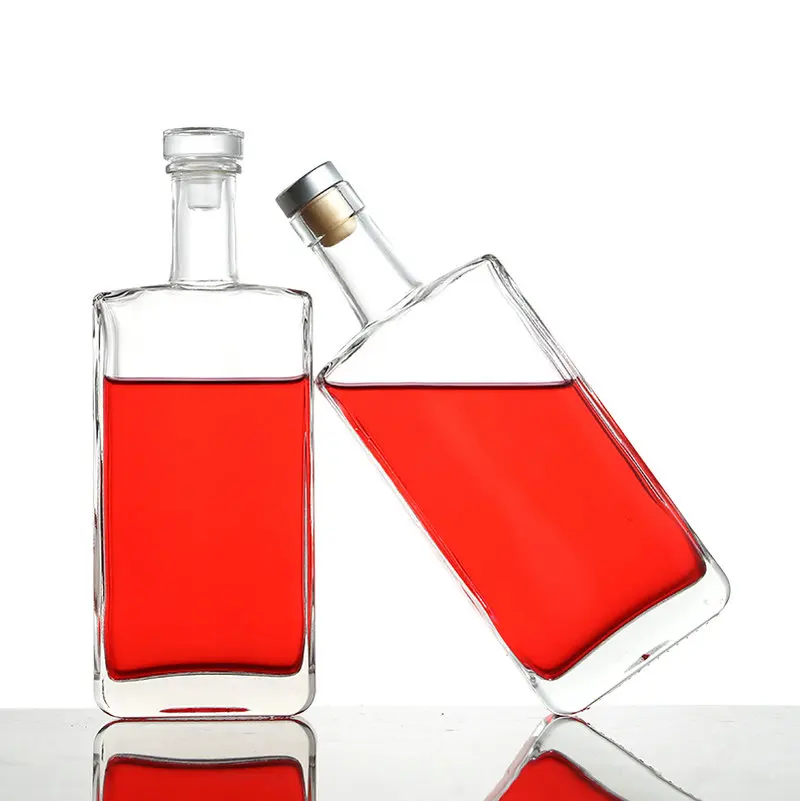 250ml 375ml 500ml 750ml 1000ml Whiskey Vodka Spirit Glass Bottle For ...