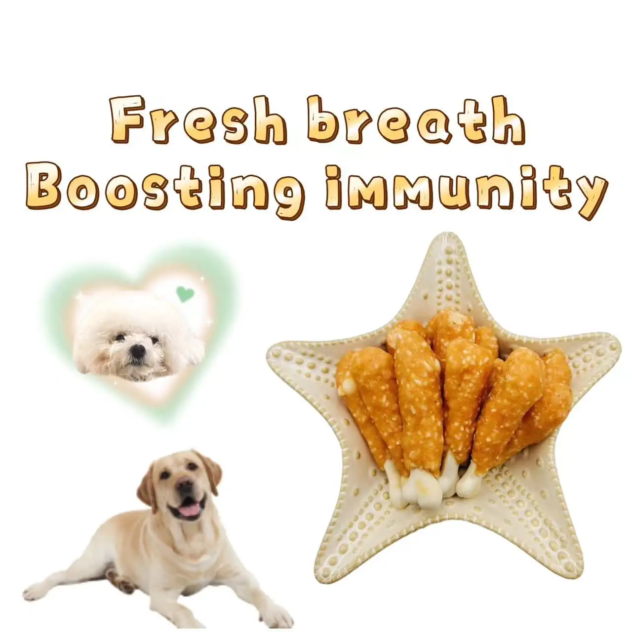 Nutritious Dog Food Chicken Leg Calcium Bone Stick With Rice Teeth ...