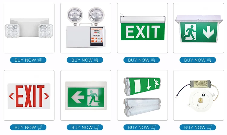 Fire Safety Twin Head Two Round Lamps Wall Mounted Automatic ...