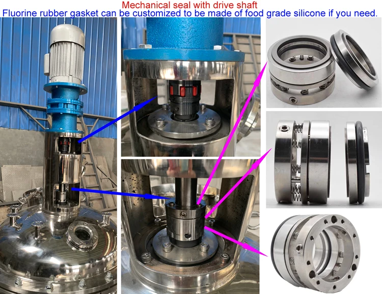 100L - 1000L Dual Jacketed Electric Stainless Steel Stirrer