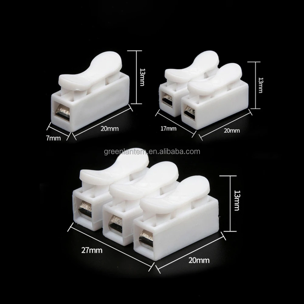 CH1 CH2 CH3 Push Quick Wiring Terminals - Easy Splicing