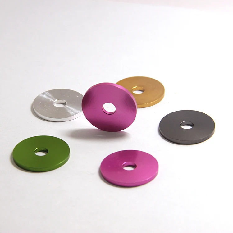 Custom Oem Thin Metal Aluminum Washers Round Colored Anodized Flat ...