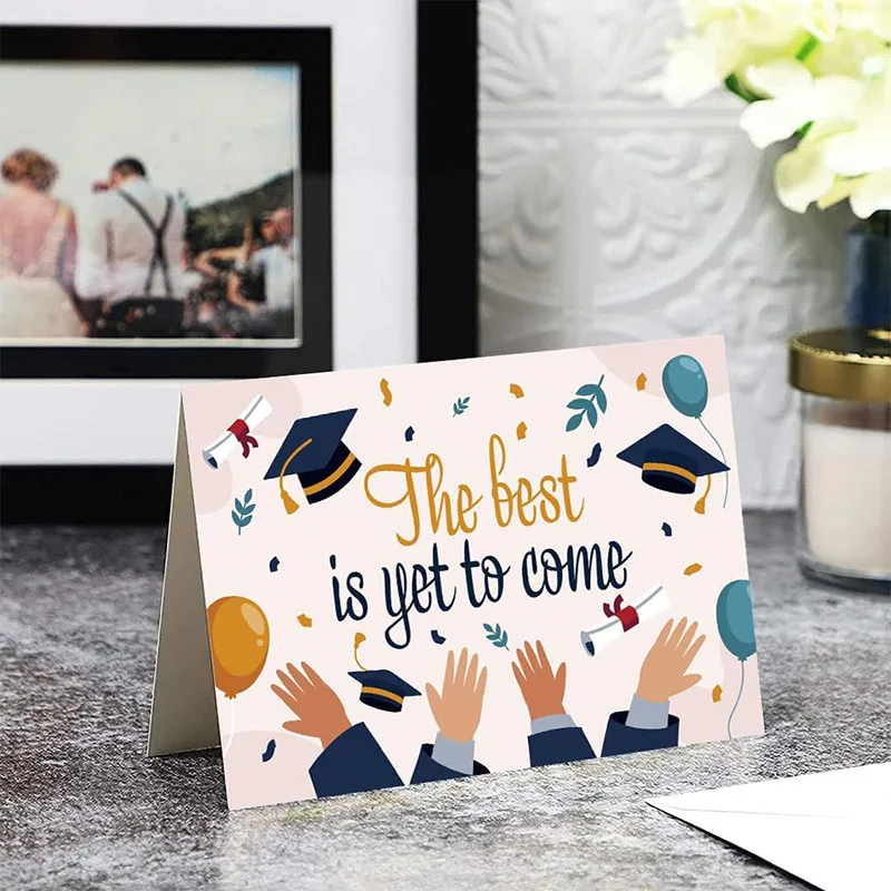 Graduation Party Invitations - Elegant & Mixed Color Cards