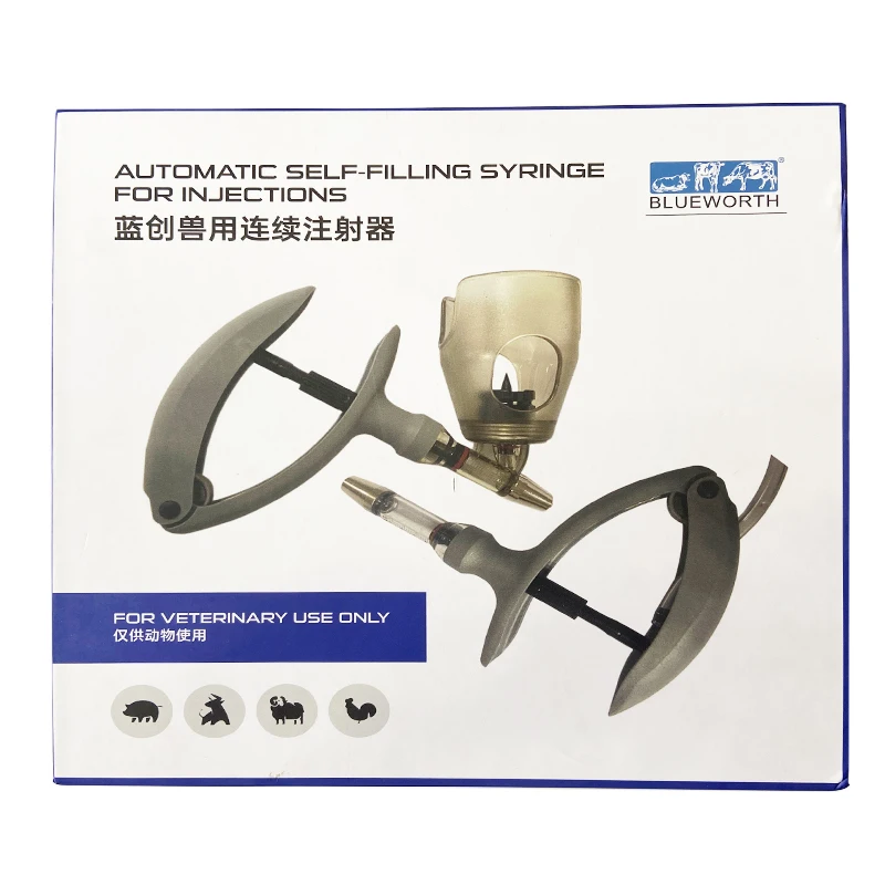 Automatic self-filling syringe for injections with bottle attachment 2ML