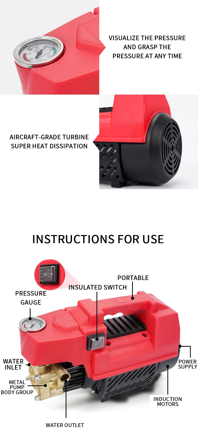 Car Wash Products Car Washer 1400w China High Pressure Washer High ...