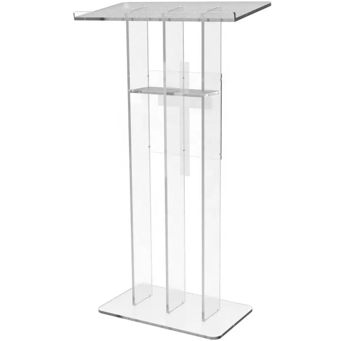 Acrylic Podiums for Church Plexiglass Lectern Transparent Pulpit with ...