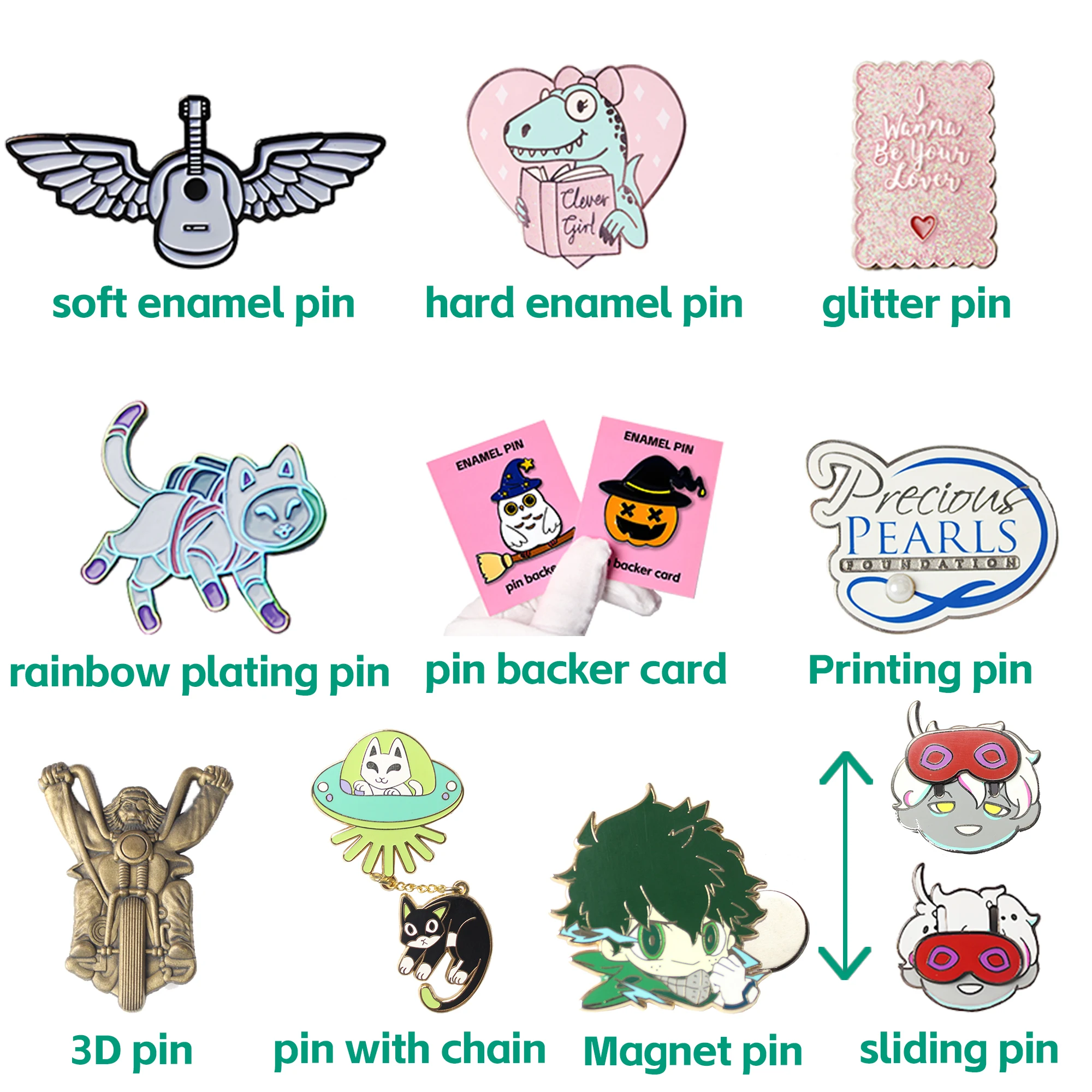 Custom Bulk Emblems Heart Badges Fashion Medical Pins Pines Soft Enamel ...