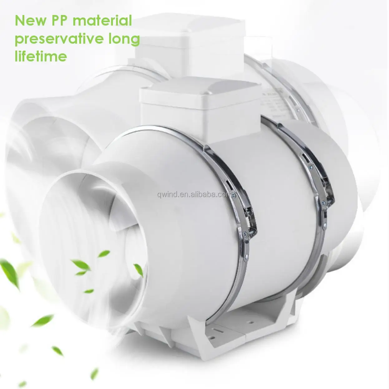 Inline Air Flow Ventilation Circular Slient Hydroponic High Temperature ...