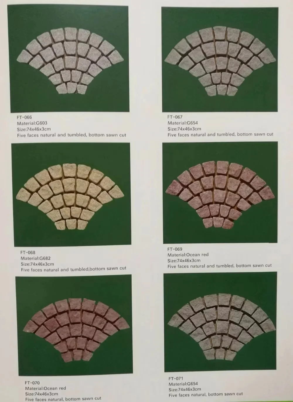 Natural Split Granite Driveway Pavers for Outdoor Landscaping Stones ...