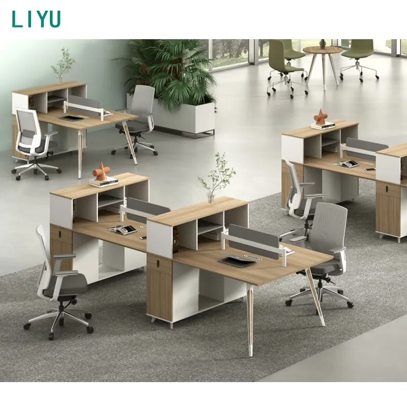 Liyu Furniture Concise Design Modern Office Table Partitions ...