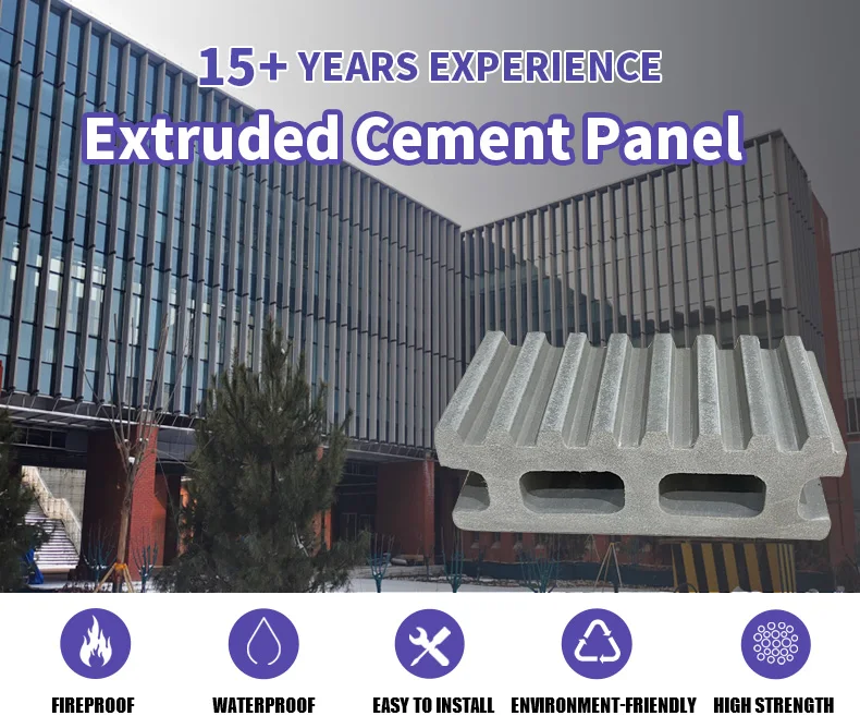 Hollow Core Cement Panels Fire-Rated A1 Non-Combustible Precast ...