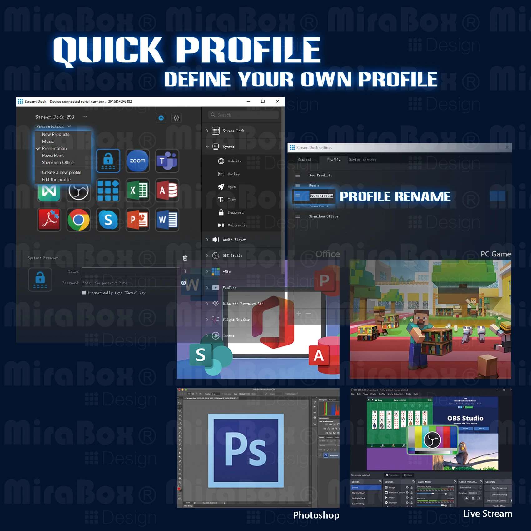 Stream Deck Custom Keyboard - 15 LCD Keys for Streaming