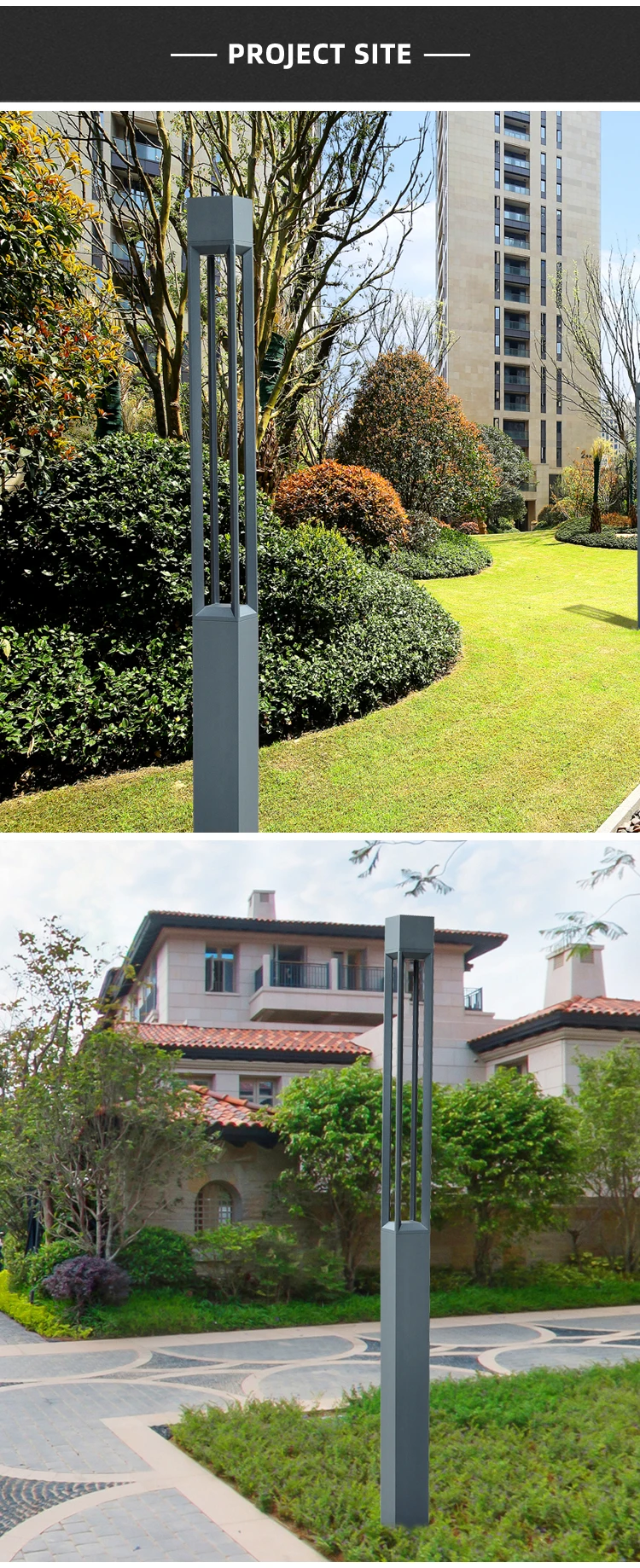 Modern Garden LED 20W Lawn Outdoor Pole Light IP65 - KAINUO