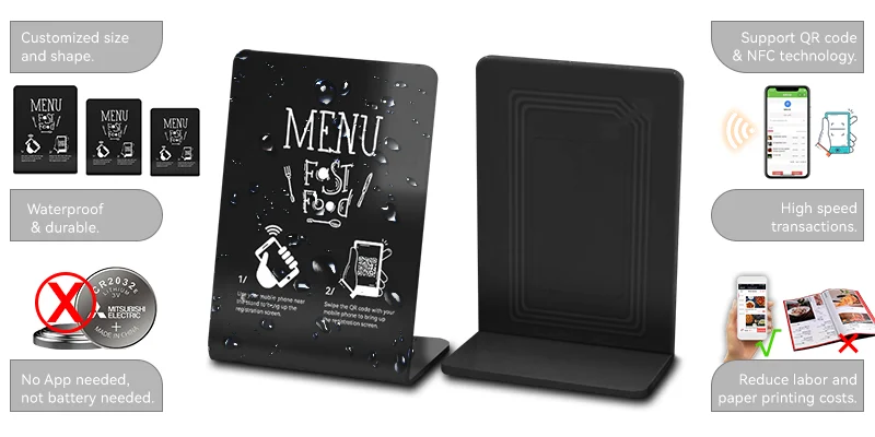 Customize Qr Code Blank Acrylic Nfc Menu Display Table Stand Custom Nfc ... Customize Qr Code Blank Acrylic Nfc Menu Display Table Stand Custom Nfc ...