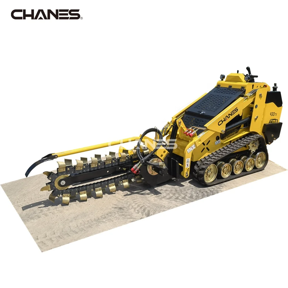 New Mini Loader Trencher Machine Attachment Chain Trencher For Farm Use ...