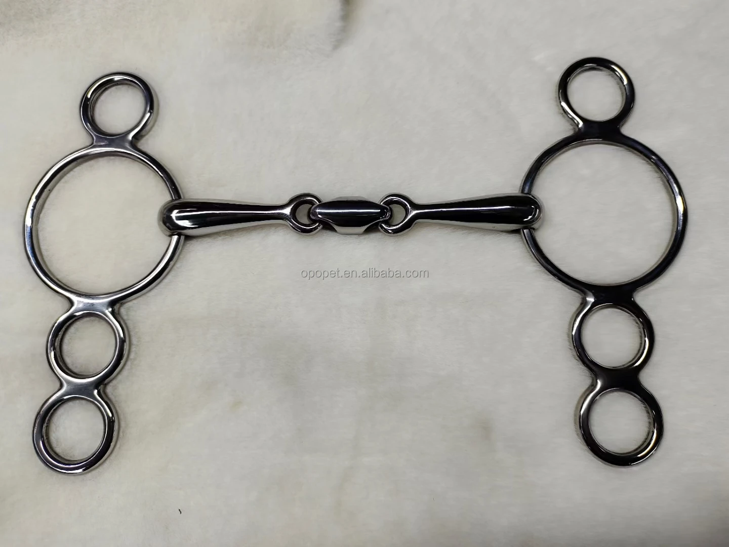 Horshi Stainless Steell Full Cheek Horse Bit Copper Broken Mouthpiece ...