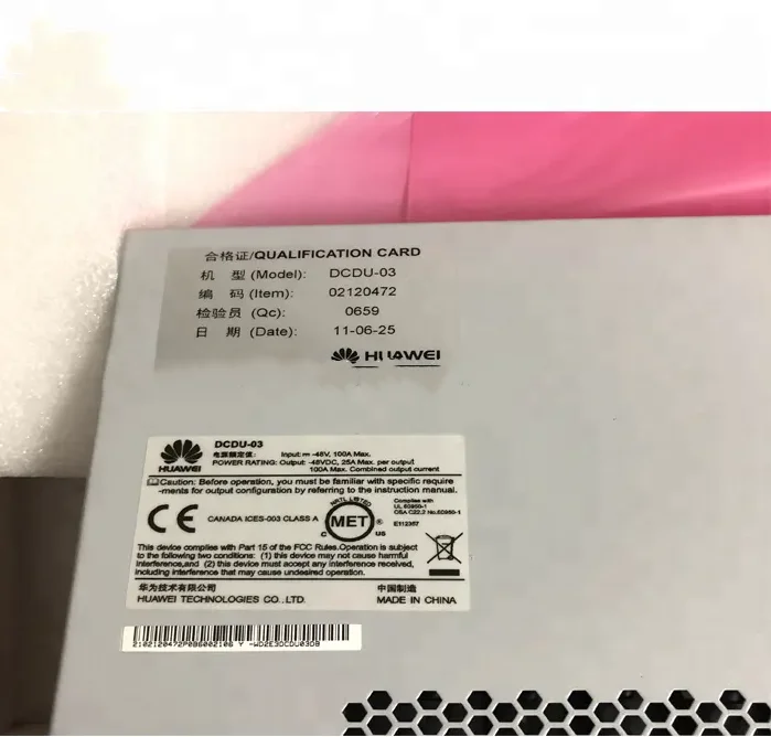 Huawei Dcdu-03b 02120472 Dc Power Distribution Unit Dcdu-12b 1u 19 Inch ...