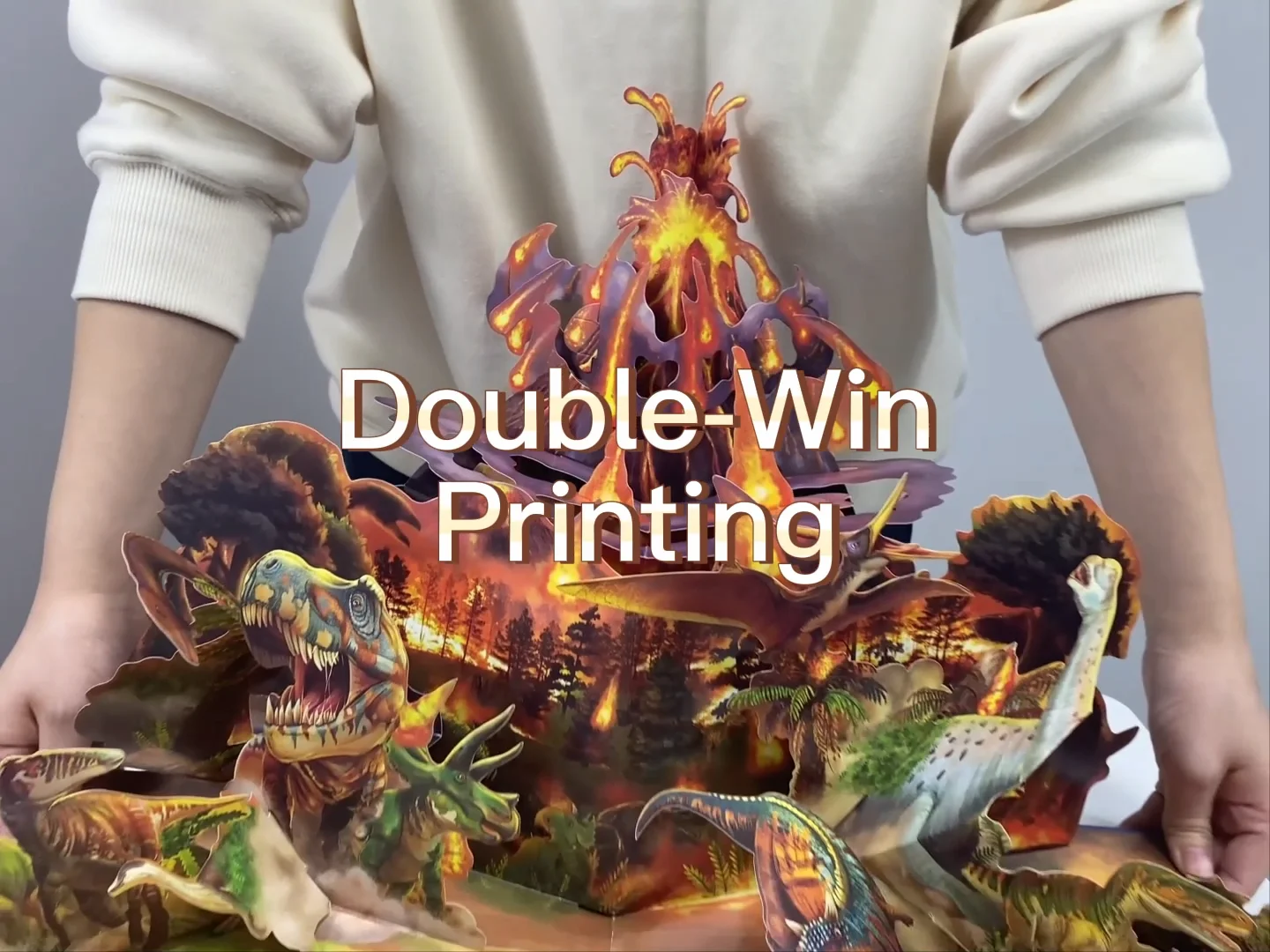 Custom Design 3d Dinosaur Pop Up Books For Kids - Buy Dinosaur Pop Up ...