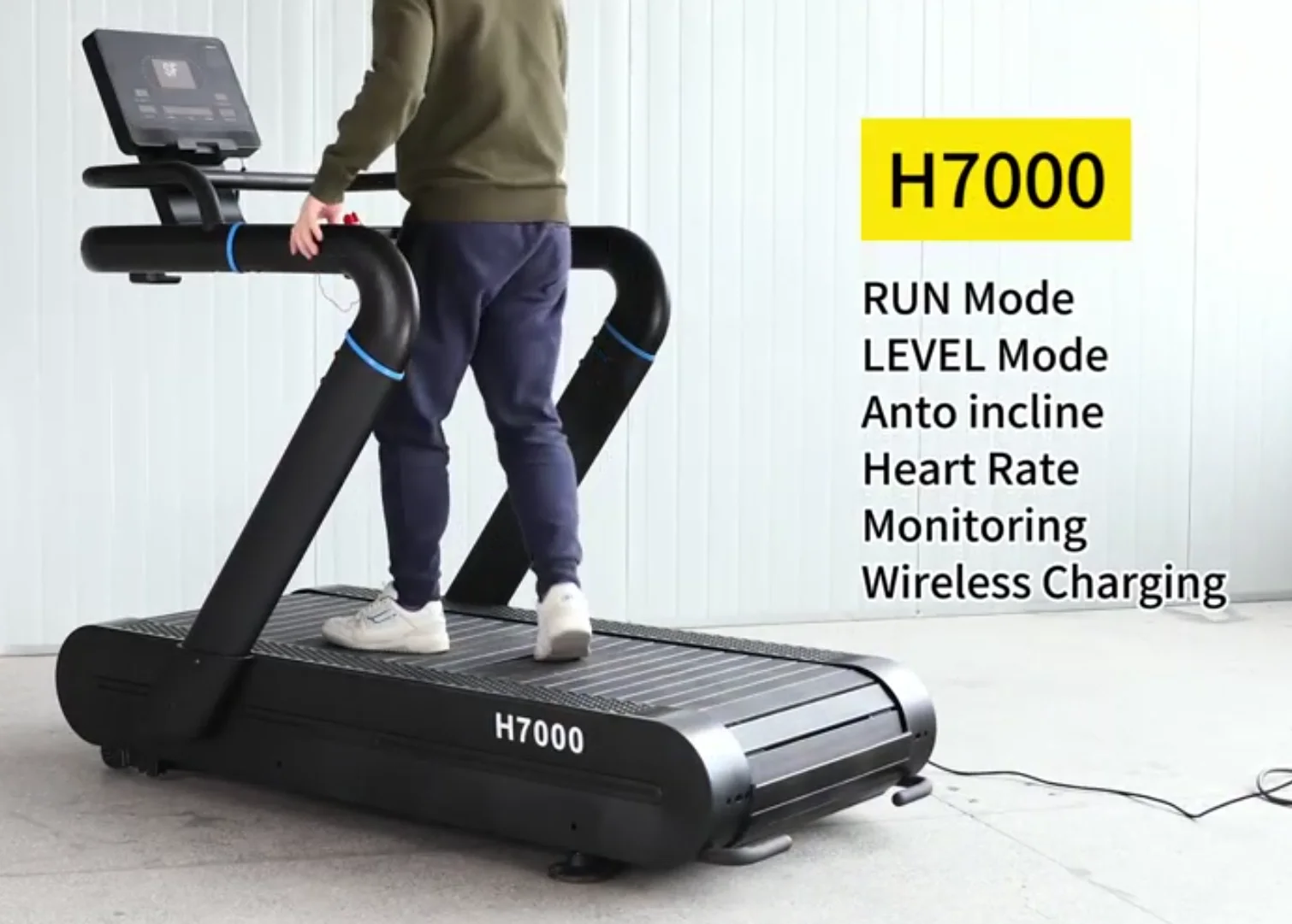 Motorized Commercial Treadmill with 3HP AC Motor - RONGLE H7000