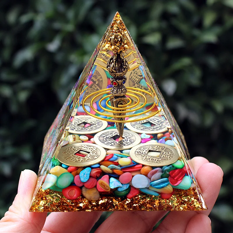 Hot Sale Orgonite Pyramids Resin Handmade Energy Generator Healing ...