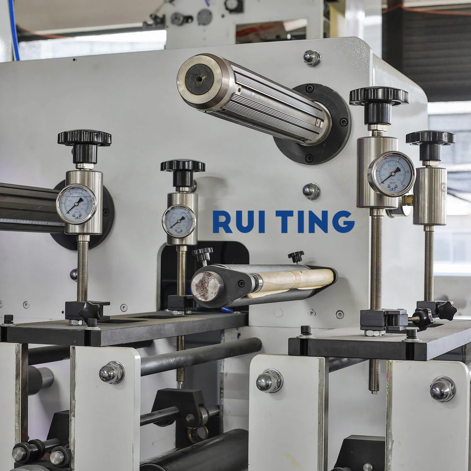 Rtry-420b 2 Color Adhesive Label Paper Roll To Roll Flexo Printing ...