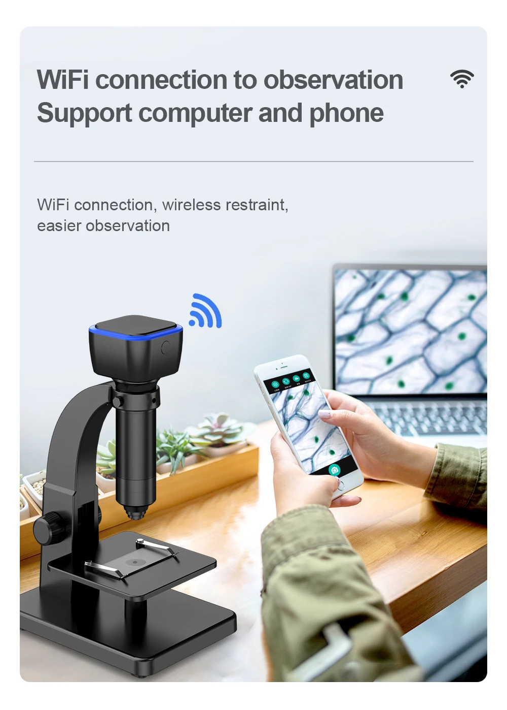 ANESOK 315W Digital Microscope - 2000X Magnification for Mobile Repair