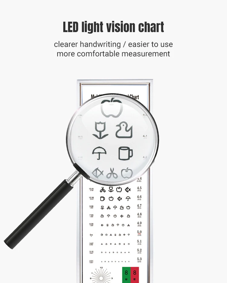 New Wholesale Eye Testing Chart Examination Led Light Vision Test Chart ...