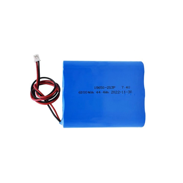 18650 Li-ion Battery Pack INR18650 7.4V 6000mAh 44.4Wh 2S3P ...