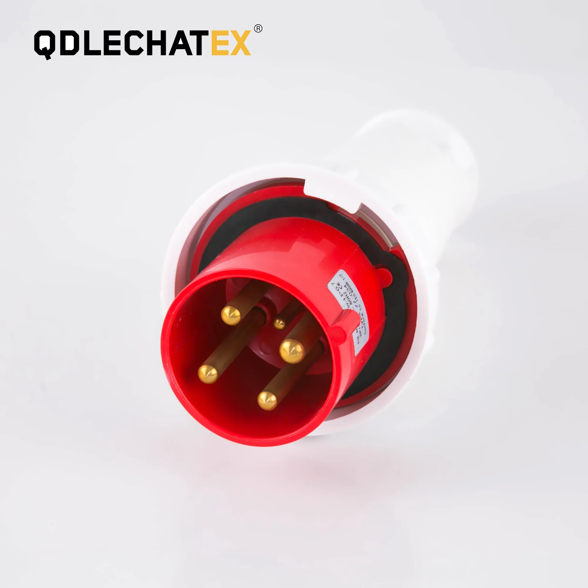 QDLECHATEX Type 034 Plug - 63A Industrial, IP67 Waterproof