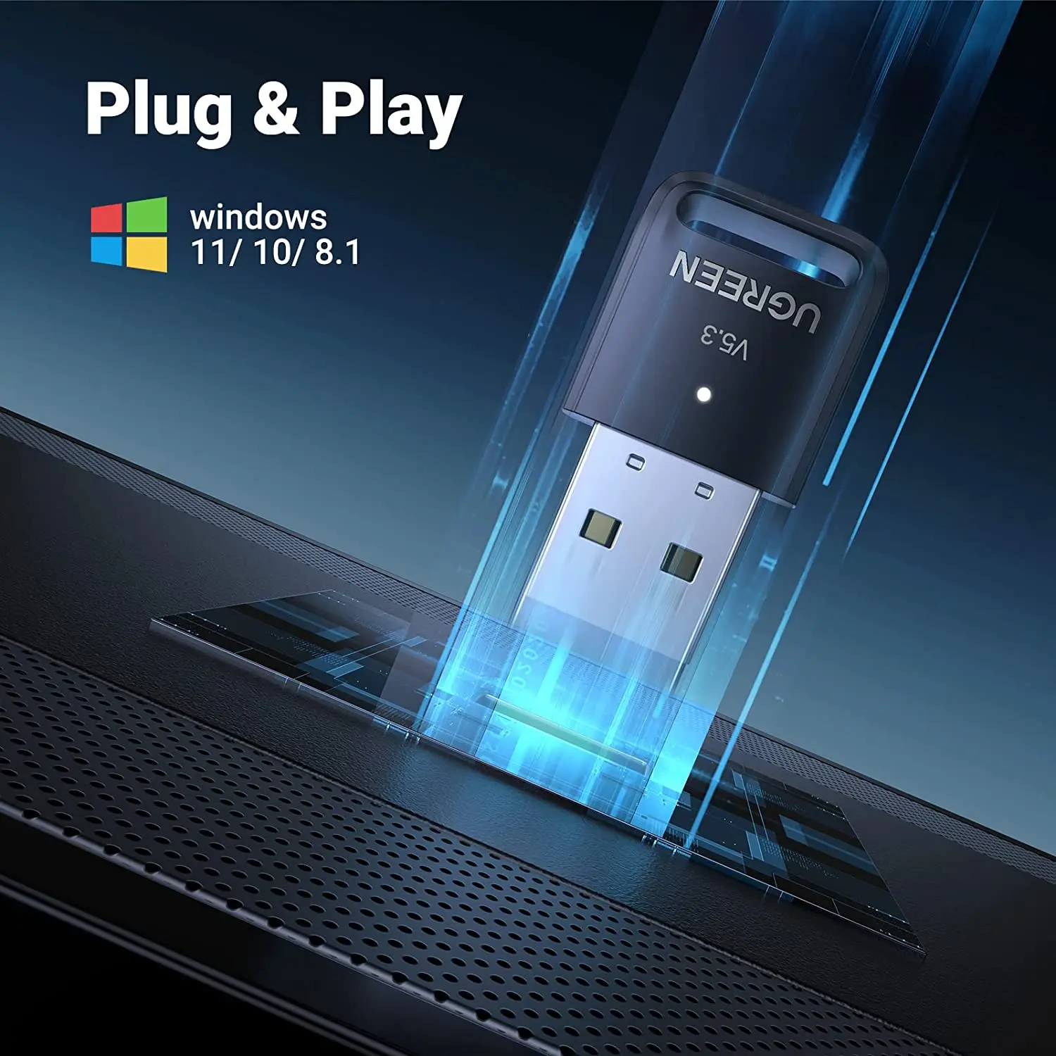 UGREEN Bluetooth Adapter for PC - 5.3 Dongle Transceiver