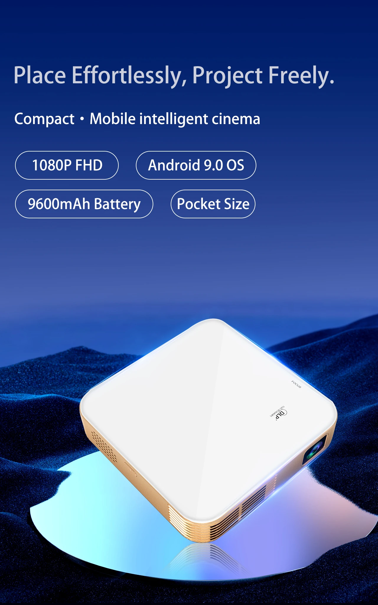 S-230 DLP Mini Smart Projector - 4K Video Full HD Home Theater