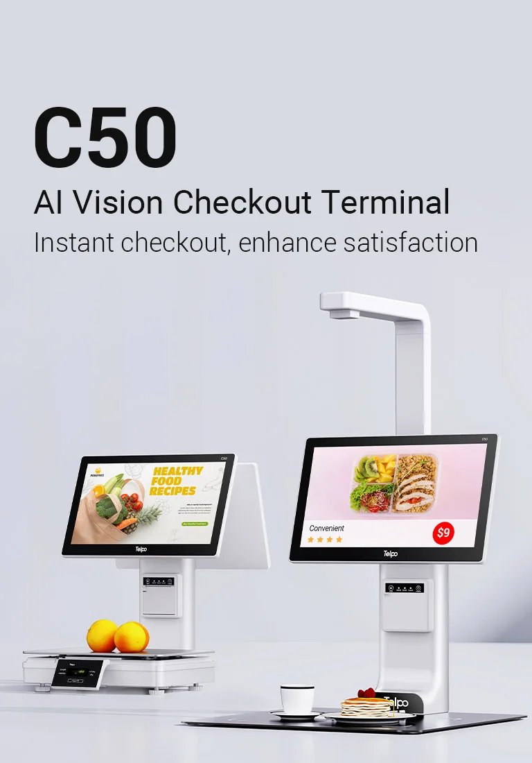 Automated Supermarket Checkout with Telpo C50 Cashier Machine