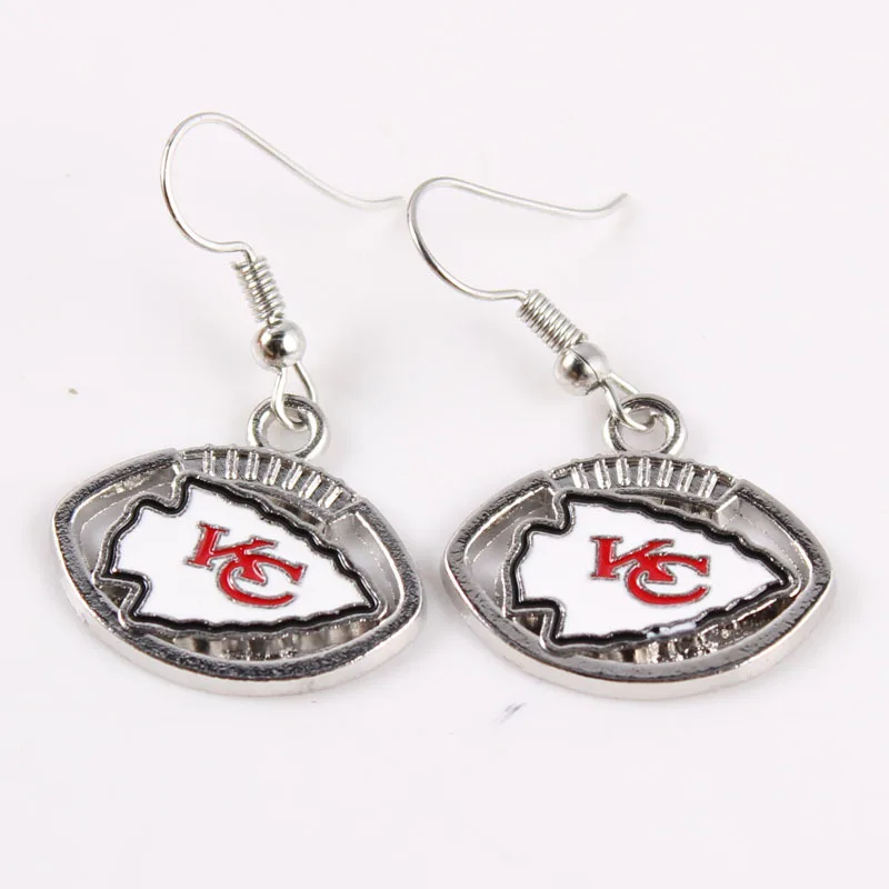 Wholesale 32 Us American Football Team Logo Kc Nfl Team Earrings - Buy ...