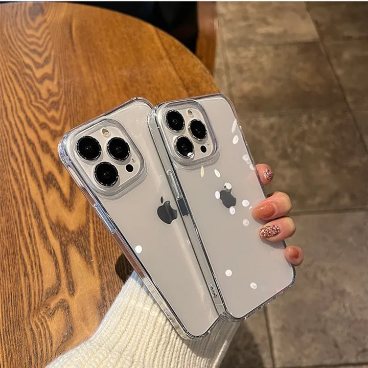 High Quality Tpu+pc Shockproof 1.5mm Transparent Phone Case Clear Back ...