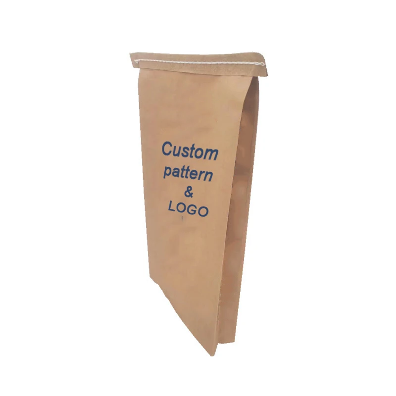 Sewn Bottom Brown Kraft Paper Bag Sewn Bottom Open Mouth Bags| Alibaba.com