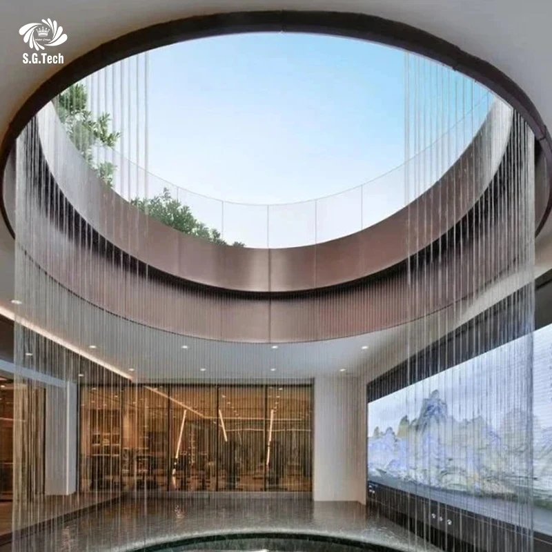 2025 RAIN WATER CROWN Ornamental Rainy Water Curtain Waterfall Wall for ...