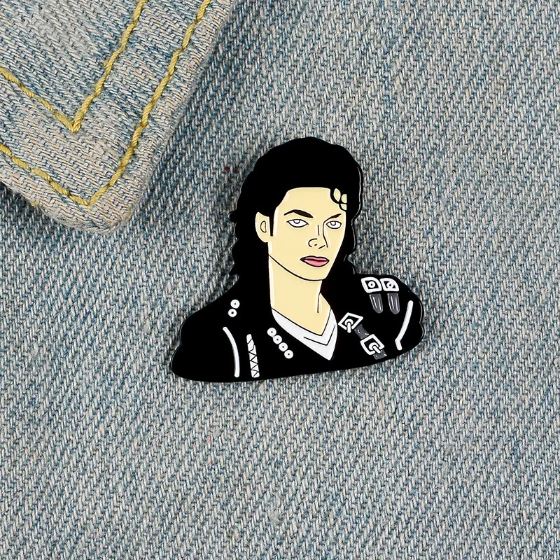 Pin De Solapa Con Botón De Michael Jackson,Insignia De Ropa Punk ...