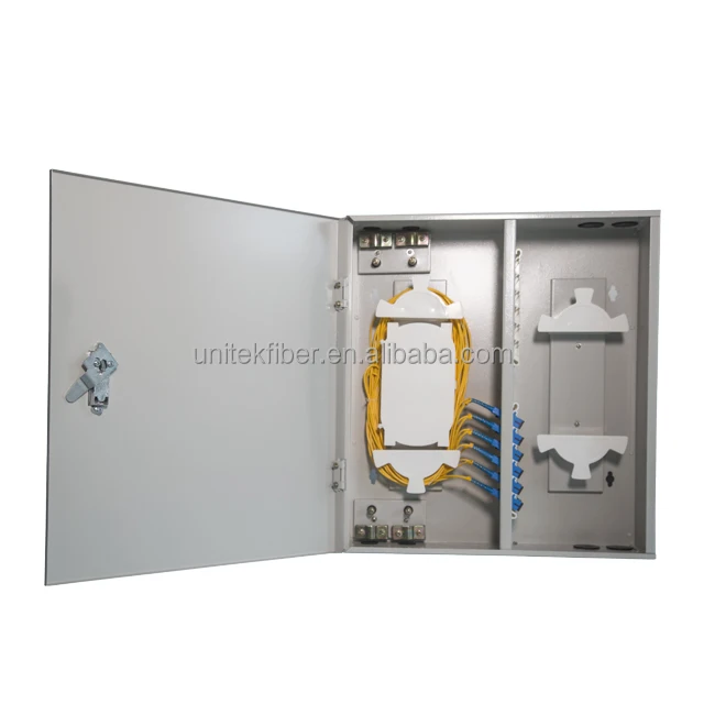 Fiber Optic Metal Terminal Box SC LC ST FTTH FTTX 24 48 Port Outdoor ...
