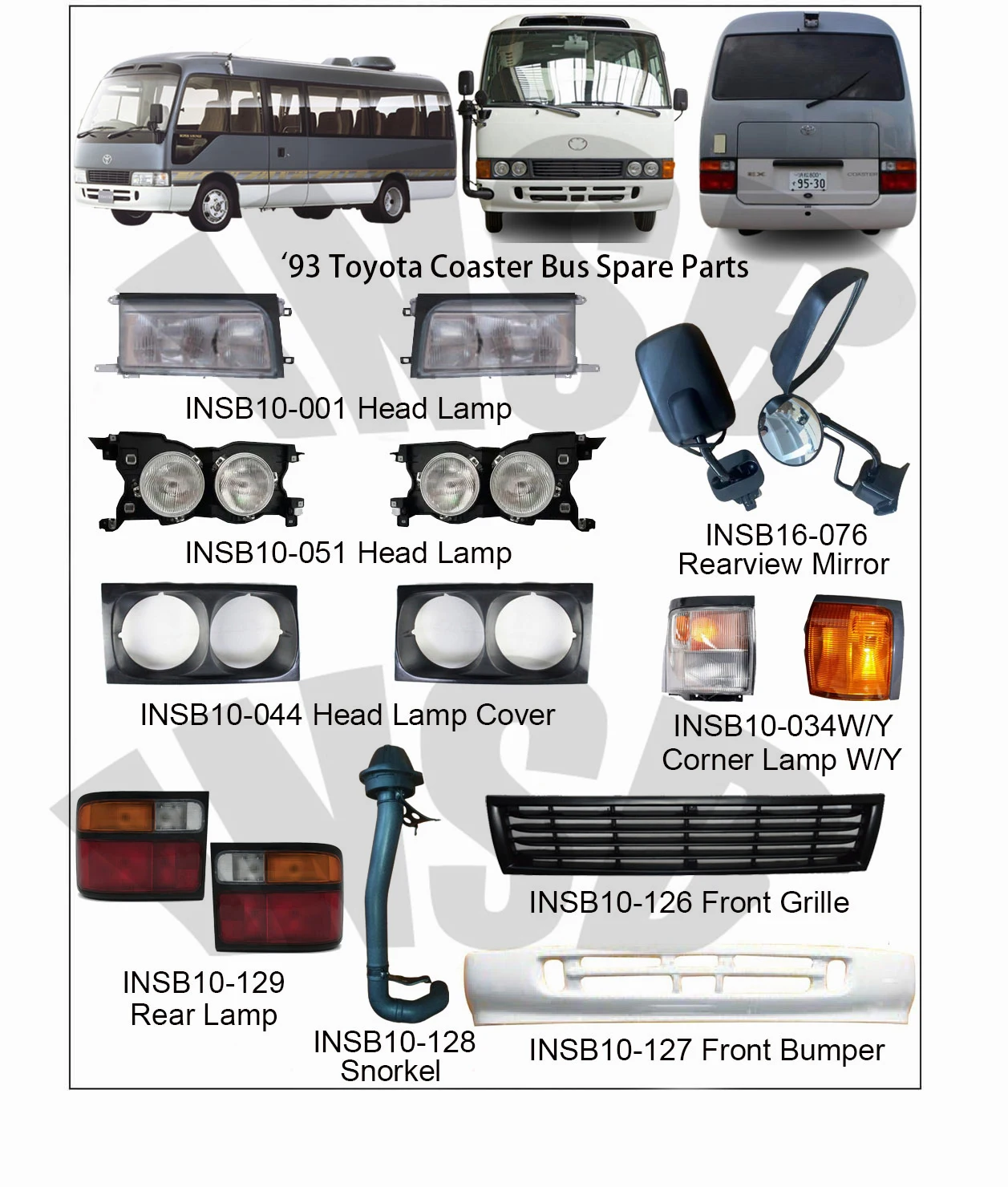 Coaster Bus Snorkel - Original Spare Parts for Toyota Van