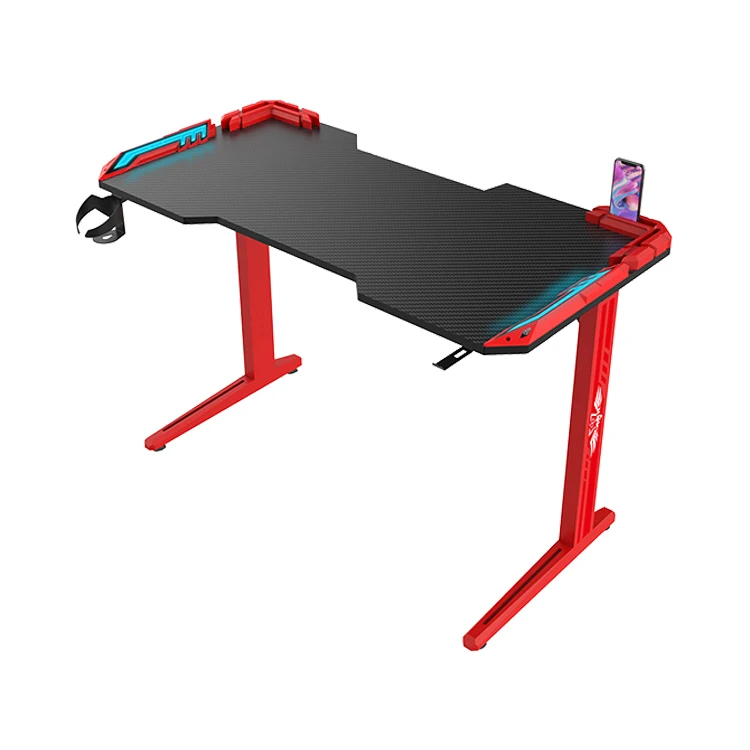 RGB Gaming Desk with LED Lights - E-Sports Gaming Table