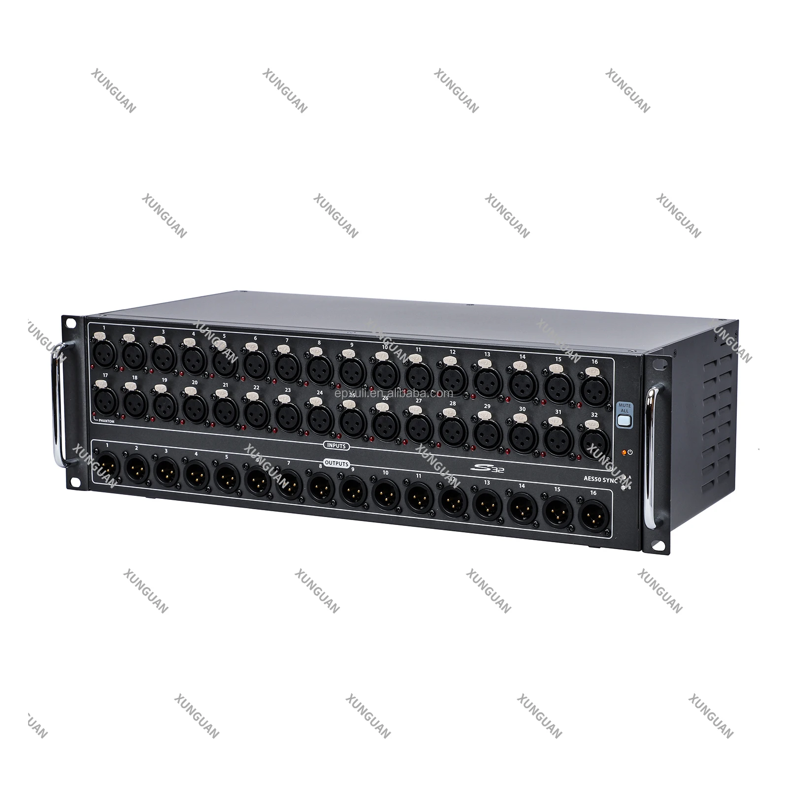 S32 Stage Box Digital Mixing Mixer I/O Box with 32 Remote-Controllable ...