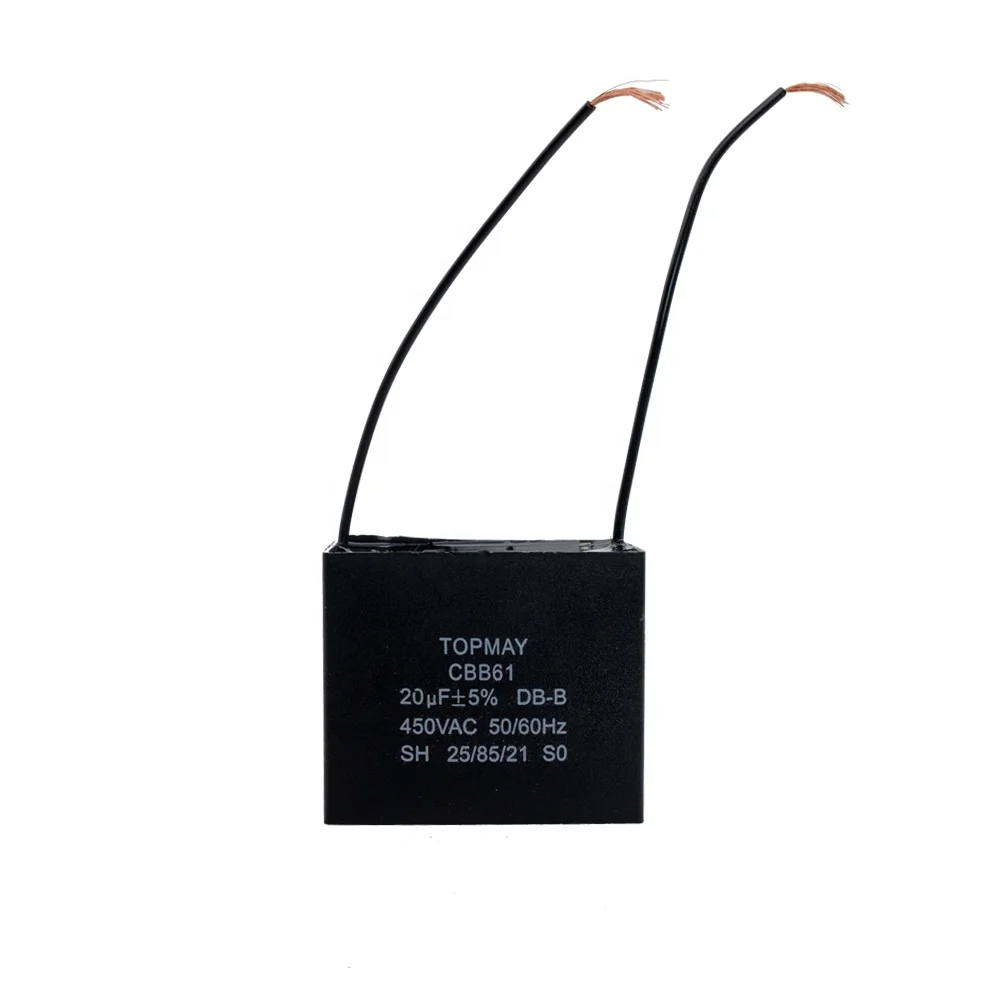 20uf 250vac Cbb61 Fan Capacitor Metallized Polypropylene Film Capacitor ...