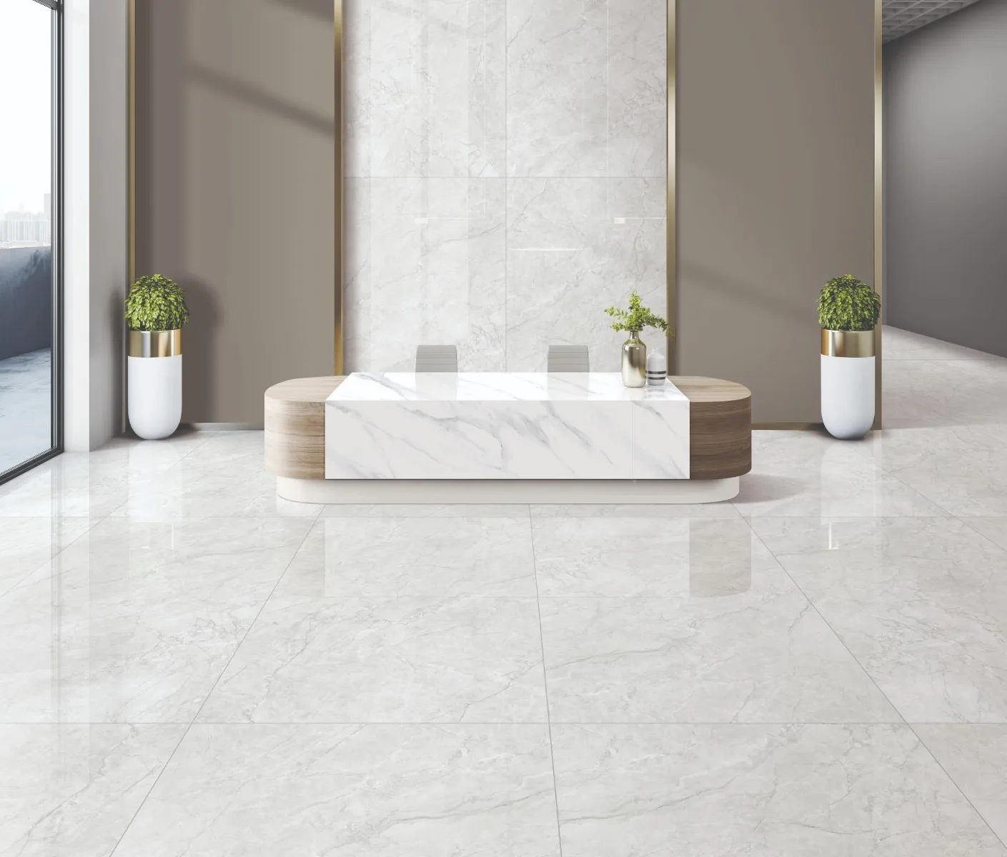 Orientbell Vitrified (GVT) 1200X1800 PGVT Atlantic Stone Marble Grey ...