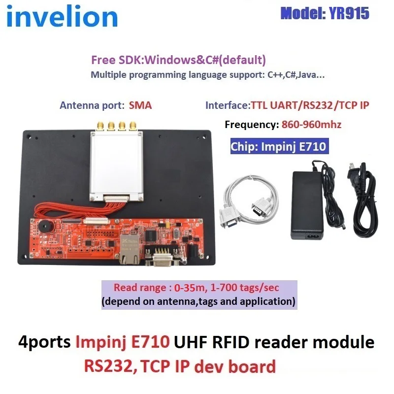 Impinj UHF RFID Module - Long Range, Multi-Tag Support