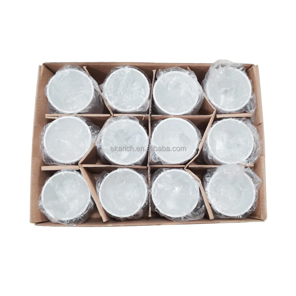 350ml Ceramic Sublimation Candle Jar With Lid Blanks Ceramic Candle Jar ...