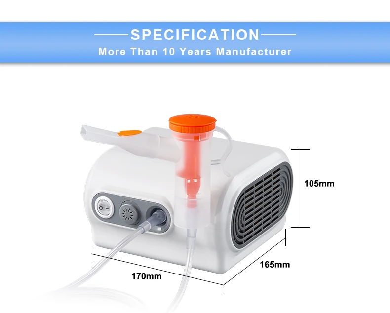 CE Approved Portable Asthma Nebulizer Compressor - Electric Inhaler for ...