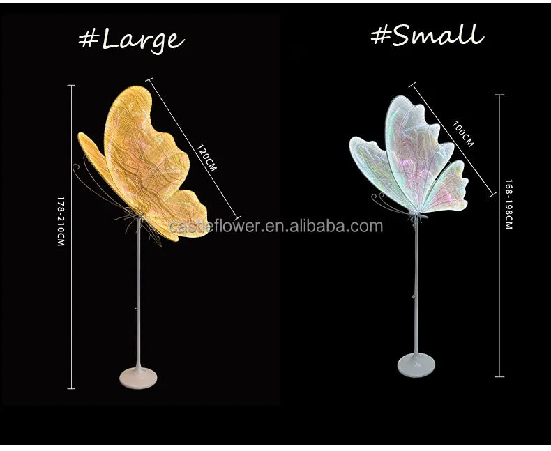 O-B001 Wedding Props Light up Butterfly Wings Road Lead Stage ...